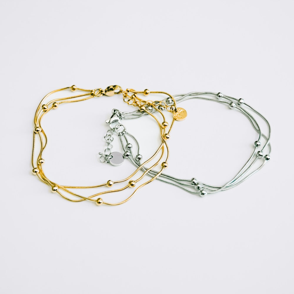 Delicate Destiny Layered Bracelet - WATERPROOF – Pretty Simple