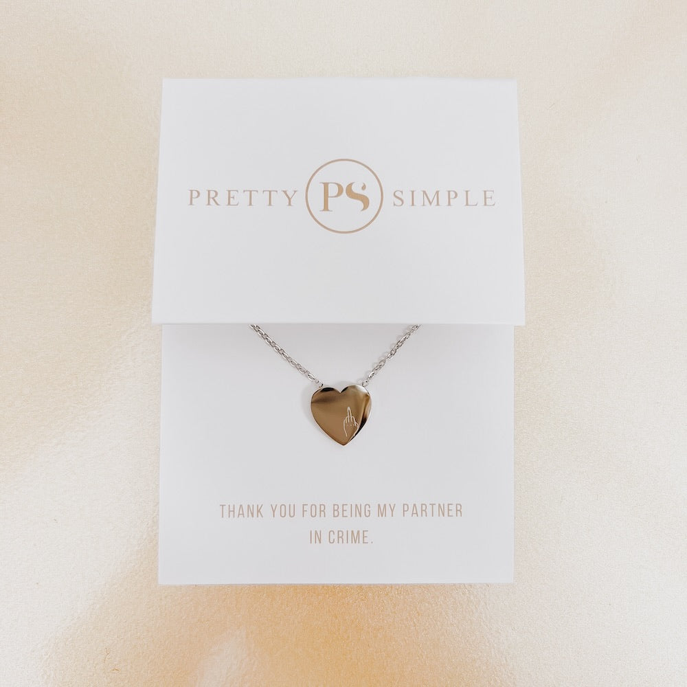 Salty Heart Gift Necklace - WATERPROOF – Pretty Simple